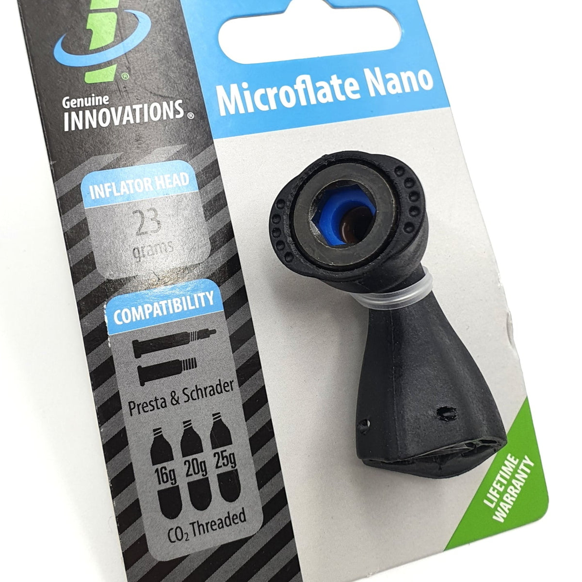 CO2 Genuine Innovations Microflate Nano CO2 Inflator No-Cartridge Blac ...