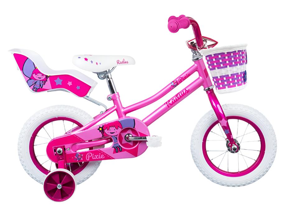Radius PIXIE 12" Kids Bike - Gloss Pink / Dark Pink – Crooze