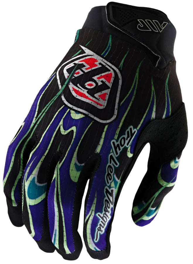 Troy Lee Designs AIR GLOVES TORCHED BLACK / PURPLE – Crooze