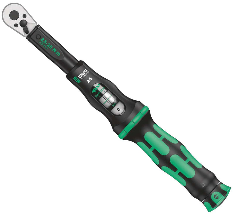 Wera Click-Torque A6 Hex Drive Torque Wrench (2.5/25Nm) | Crooze