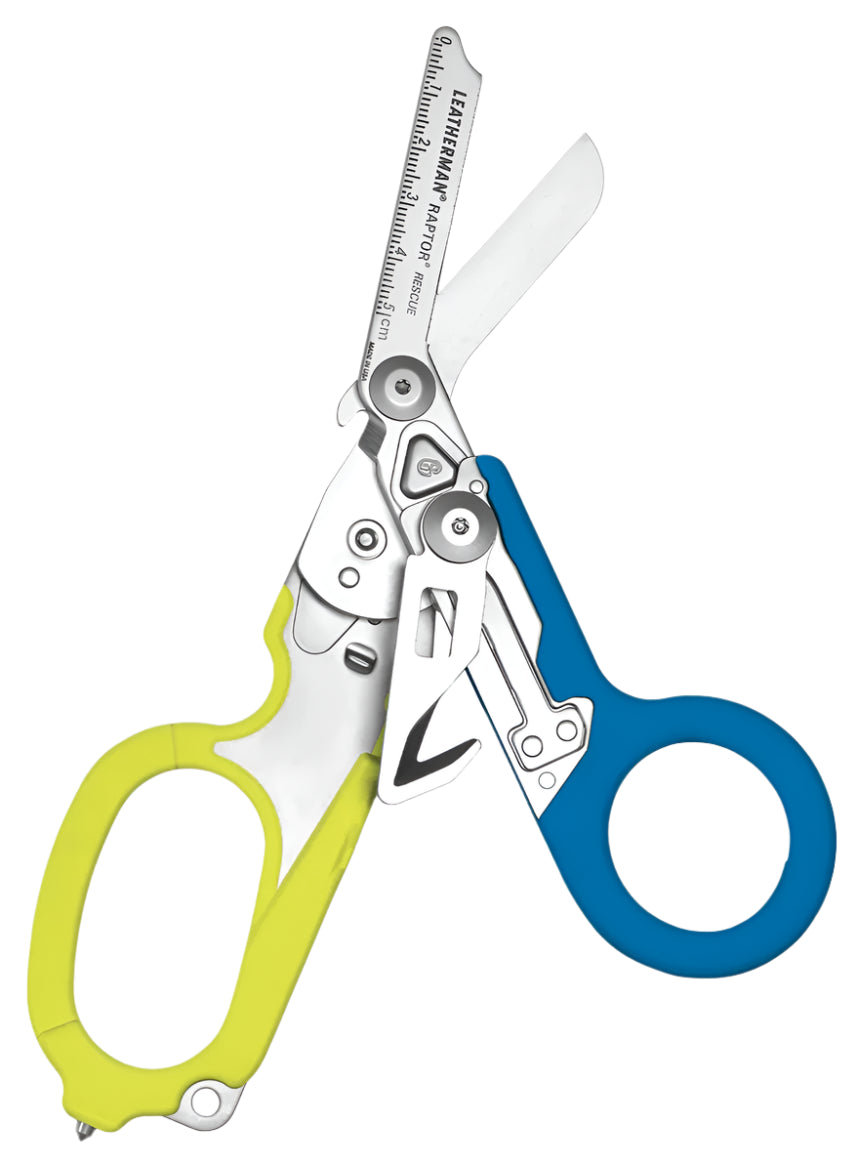 Leatherman Raptor Rescue Folding Shears Yellow/Blue – Crooze