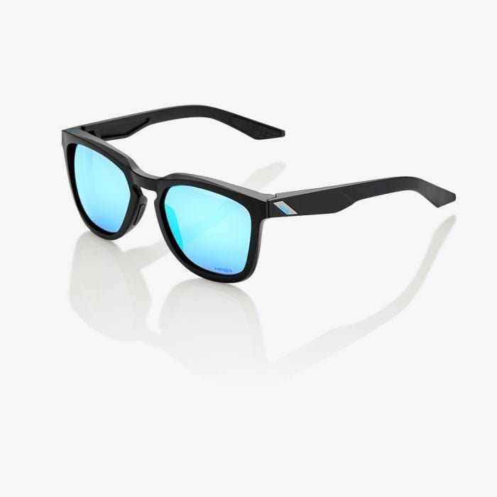 100 Percent Eyewear HUDSON - Matte Black - HiPER Blue – Crooze