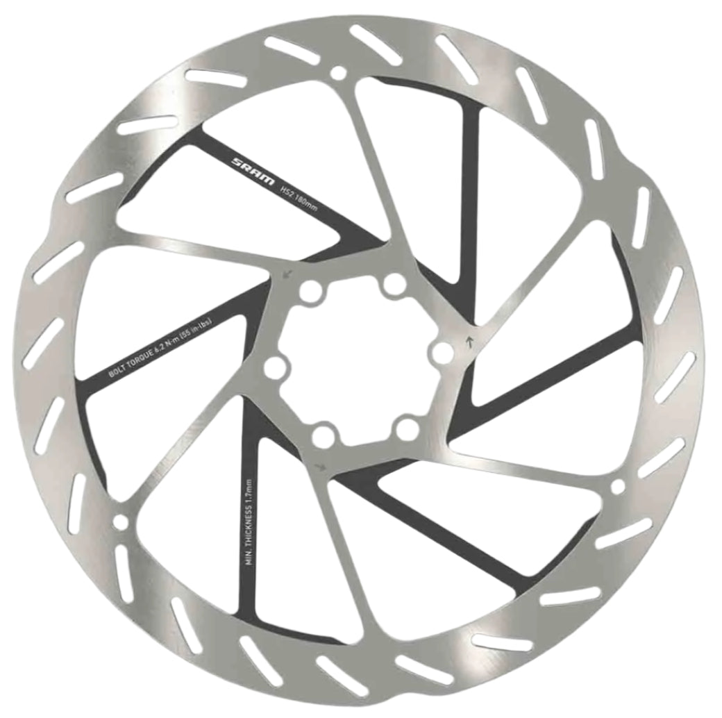SRAM Rotor HS2 220mm CentreLock (lockring sold separately) Rounded ...